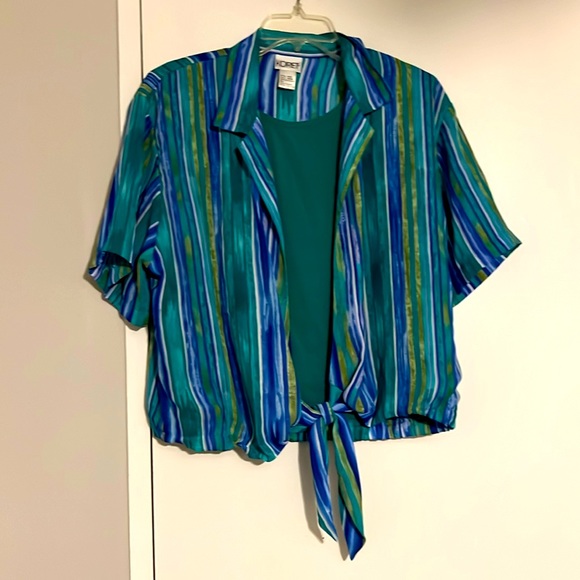 Koret | Tops | Koret Short Sleeve Layered Top For Women With Built In ...